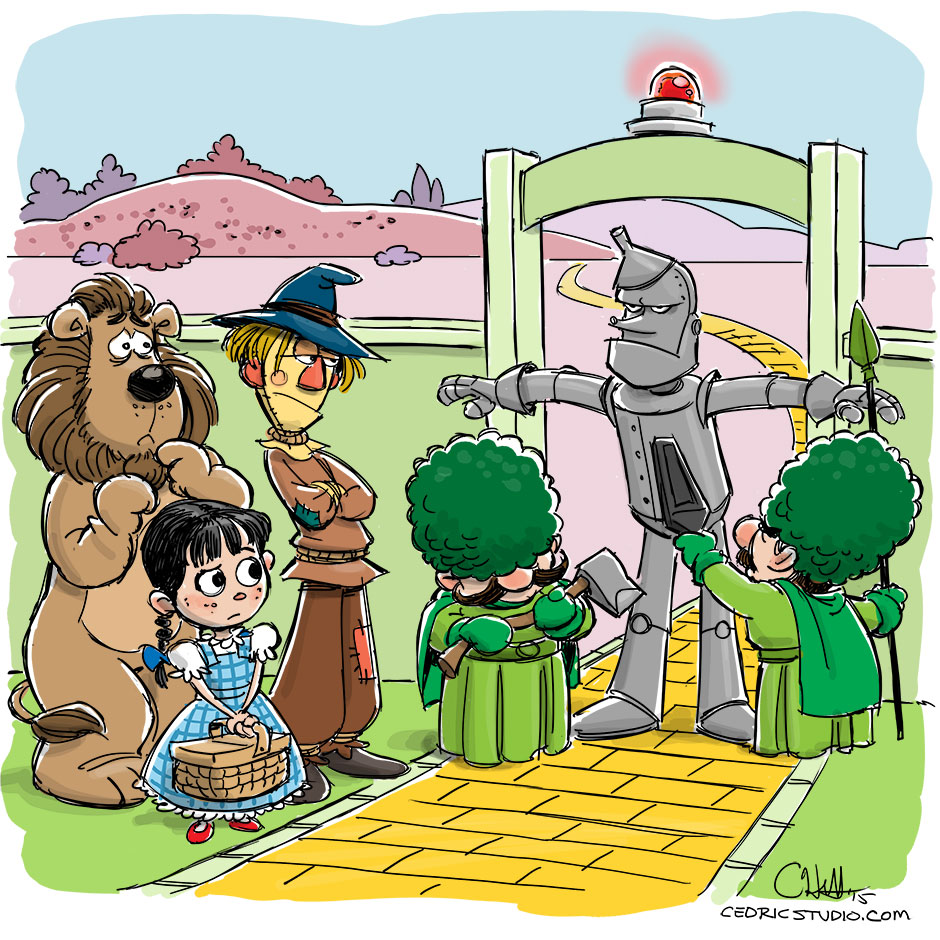 ‘Wizard of Oz’ Cartoons – Sketchbook Silliness